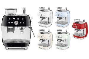 Smeg Beans on Board Espresso Coffee Machine with Grinder | Joyce Mayne